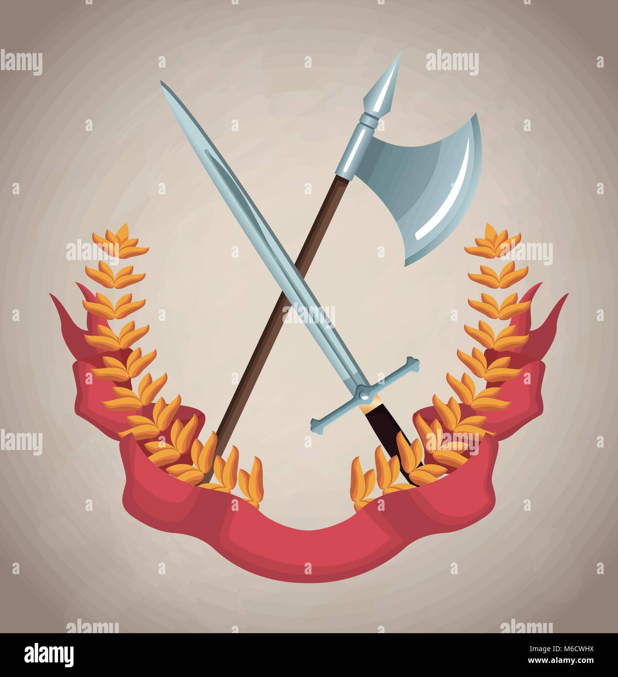 Emblem weapons Stock Vector Images - Alamy