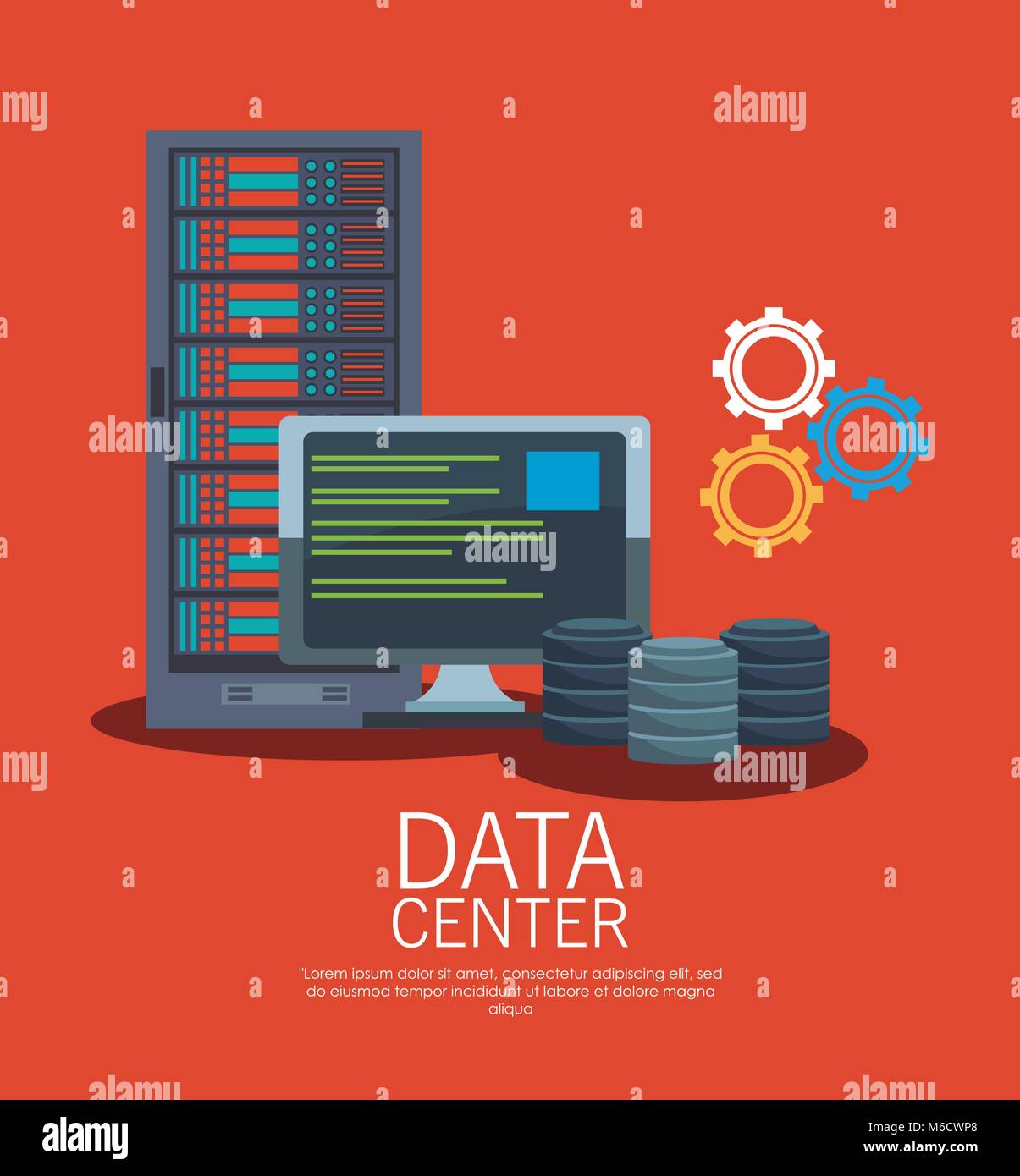 Computer disks data center Stock Vector Images - Alamy