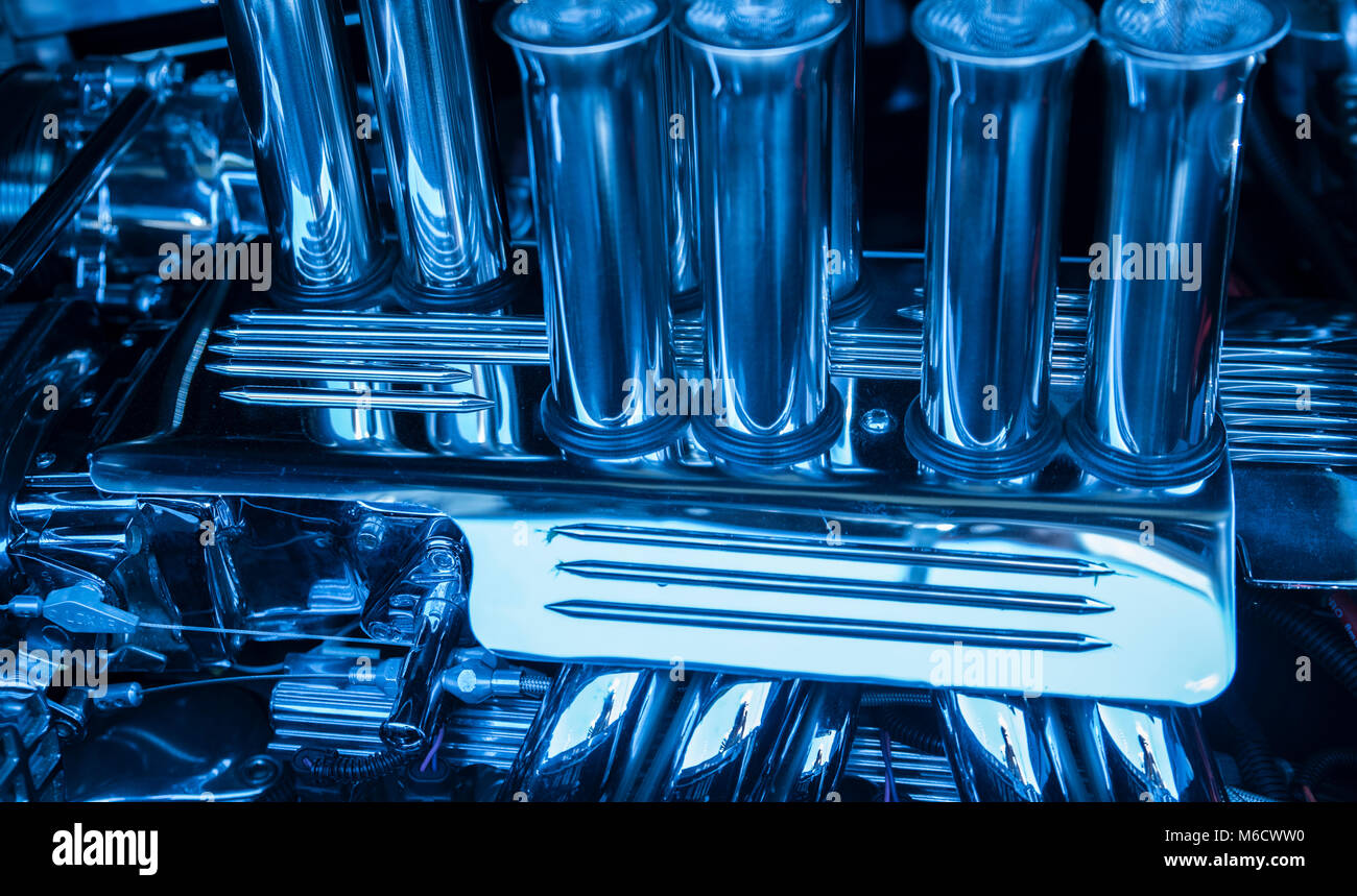 Hot Rod Engine Stock Photo - Alamy