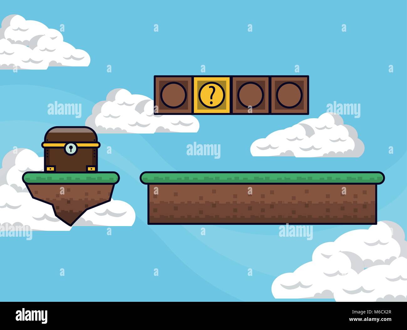 Pixelated game scenery Stock Vector Image & Art - Alamy