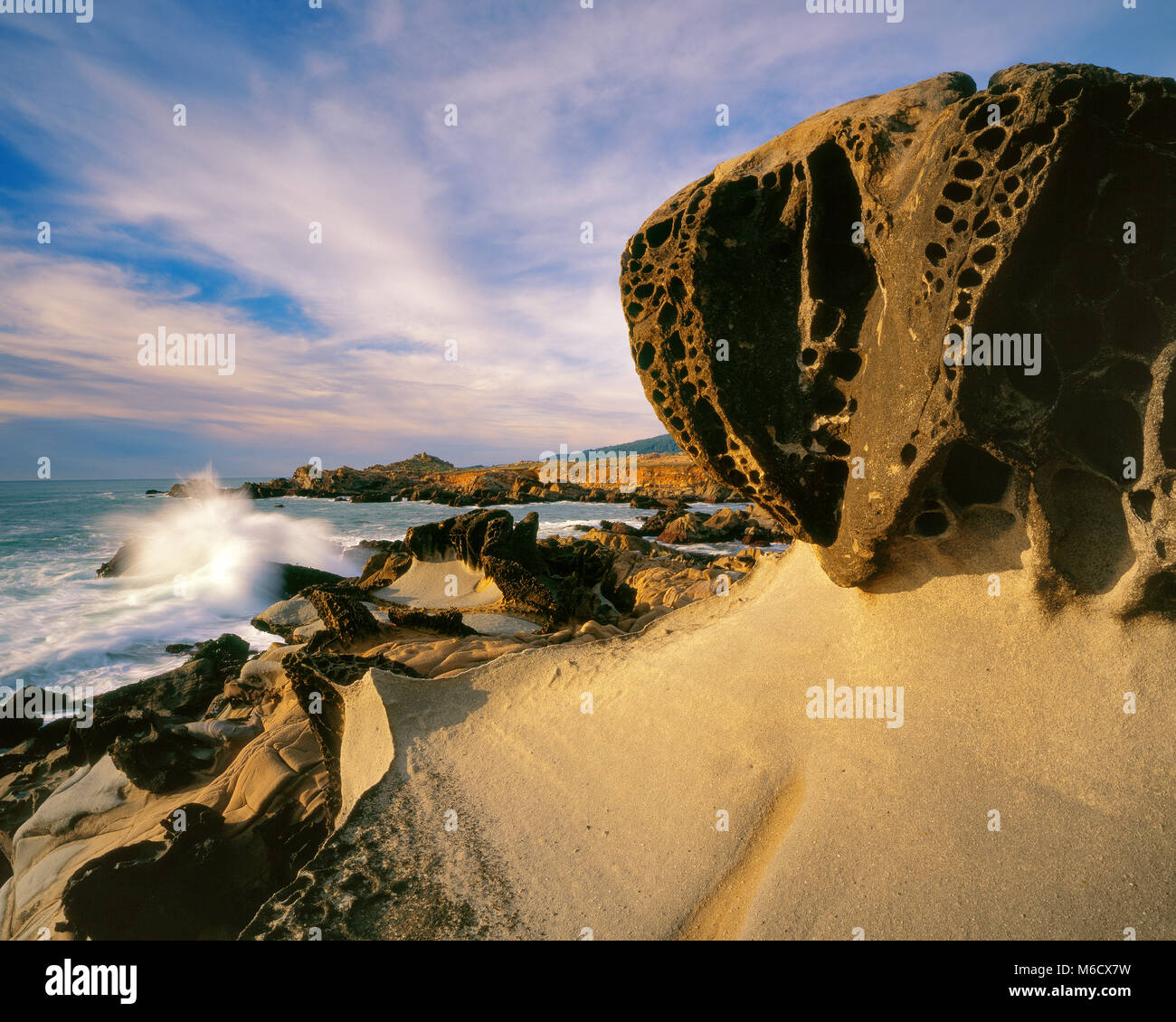 Sandstone Formations, Salt Point State Park, Sonoma County, California ...