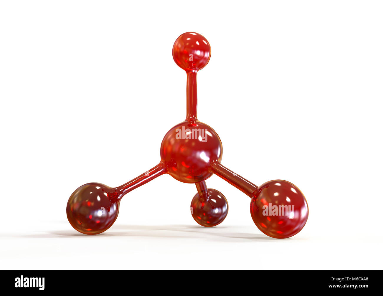 Abstract molecule model, illustration Stock Photo - Alamy