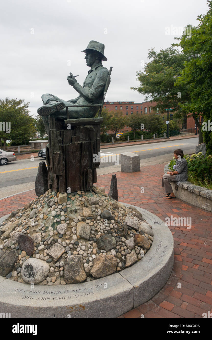 John Ford statue Portland Maine Stock Photo - Alamy
