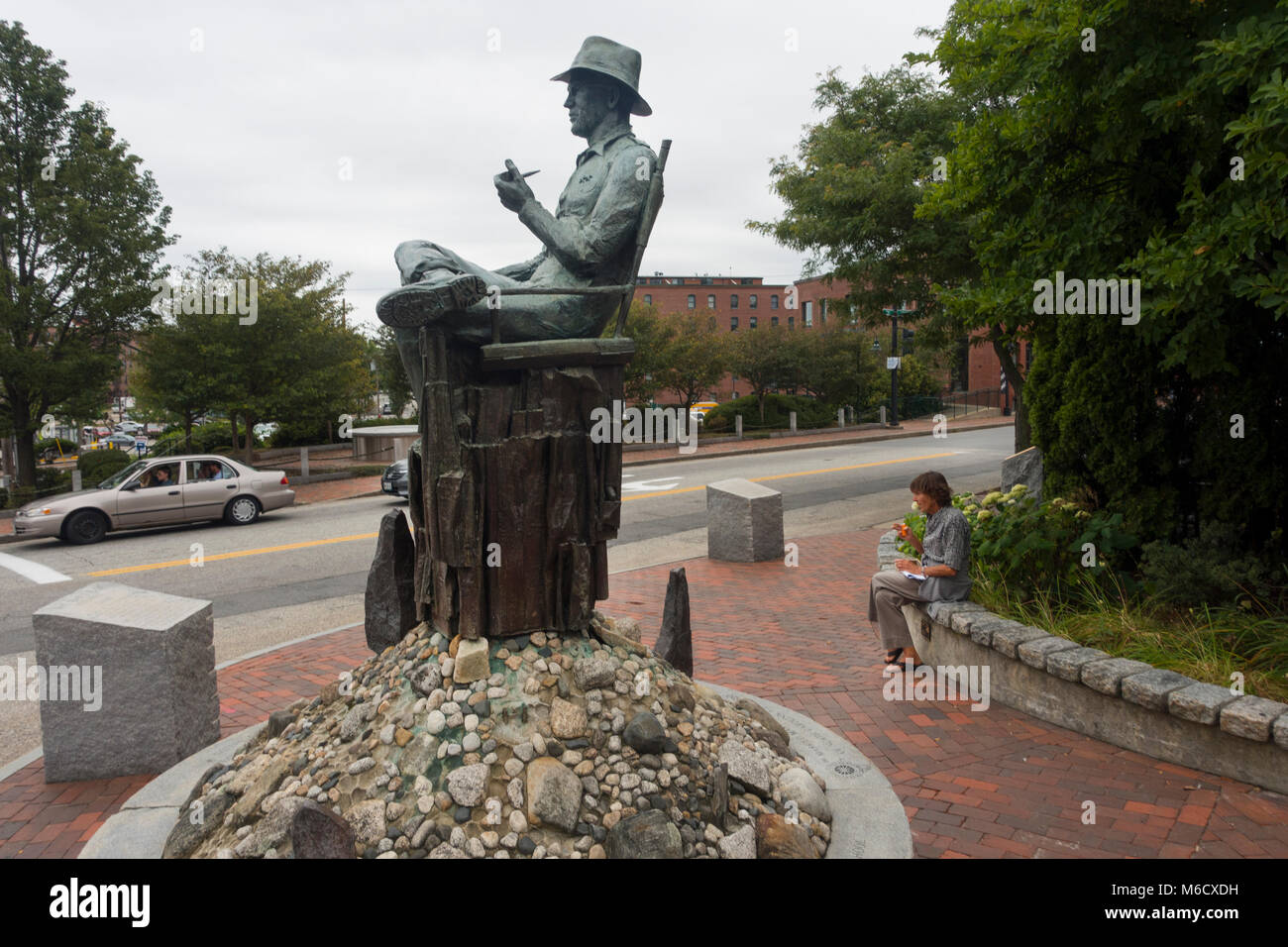 John Ford statue Portland Maine Stock Photo - Alamy