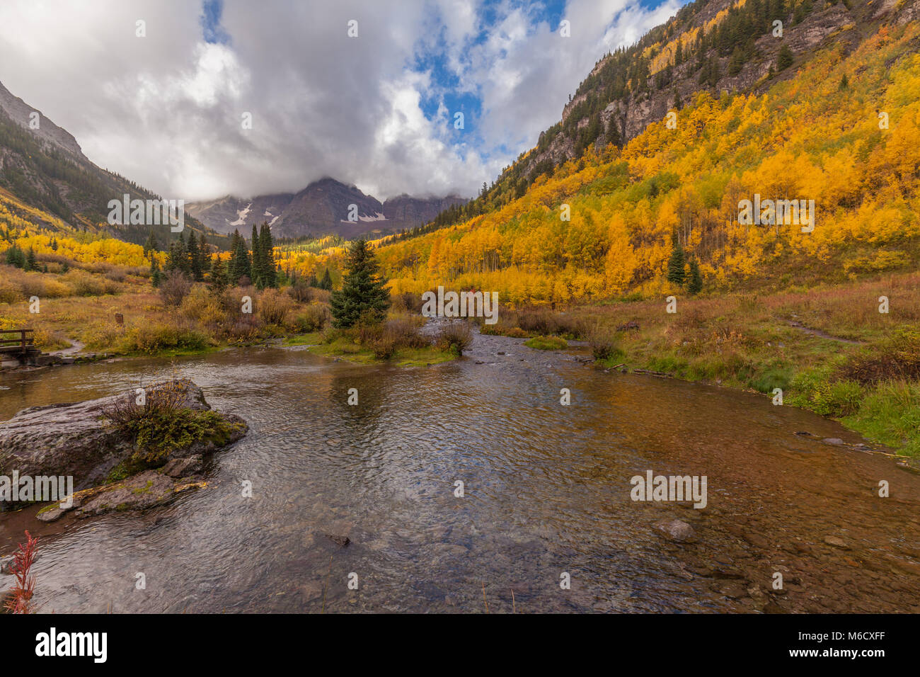 Autumn Landscape at Maroon Bells Aspen Colorado Stock Photo - Alamy