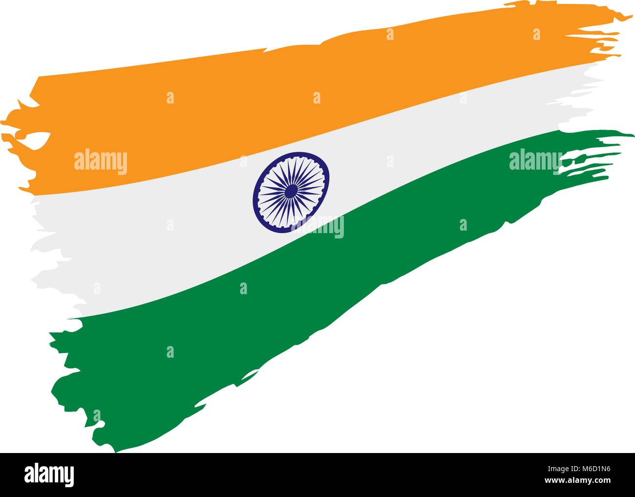 India flag, vector illustration Stock Vector Image & Art - Alamy