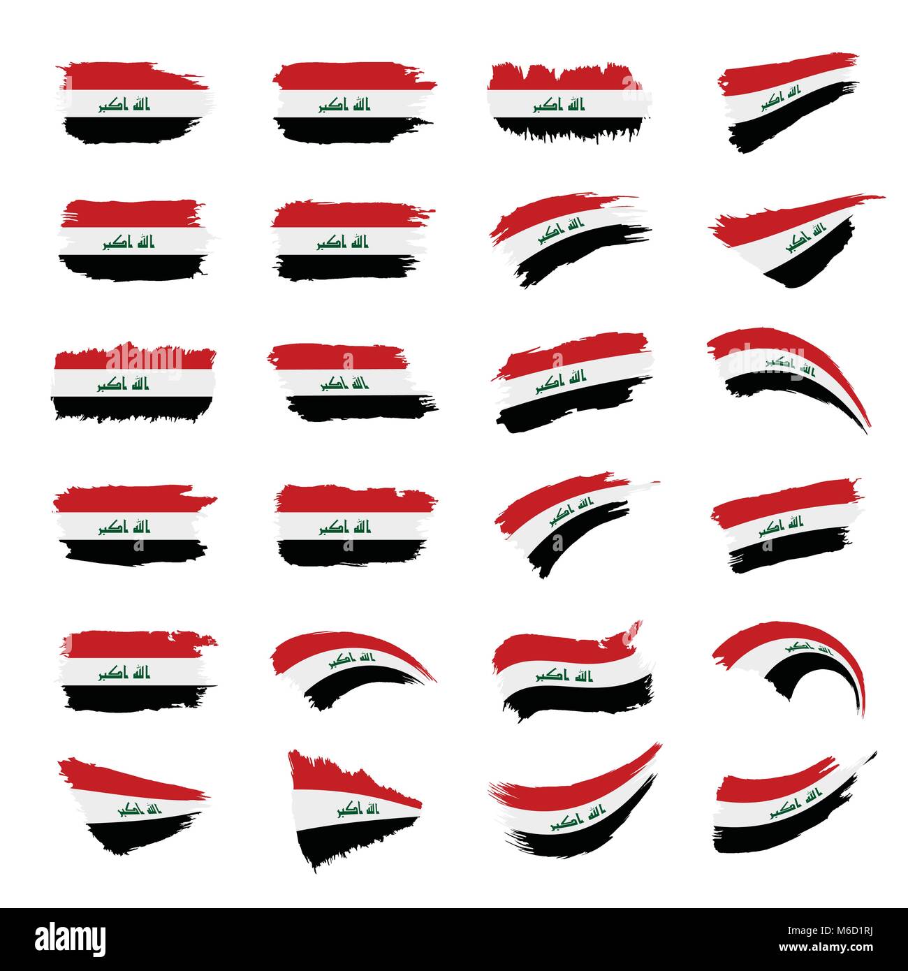 Iraqi flag, vector illustration Stock Vector Image & Art - Alamy
