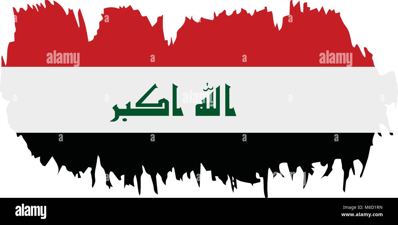 Iraqi flag, vector illustration Stock Vector Image & Art - Alamy