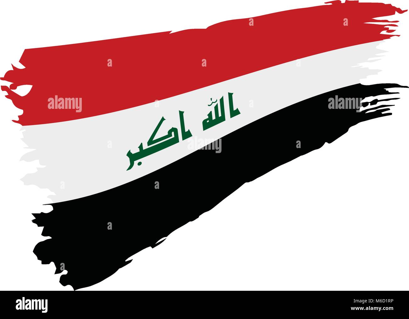 Iraqi flag, vector illustration Stock Vector Image & Art - Alamy