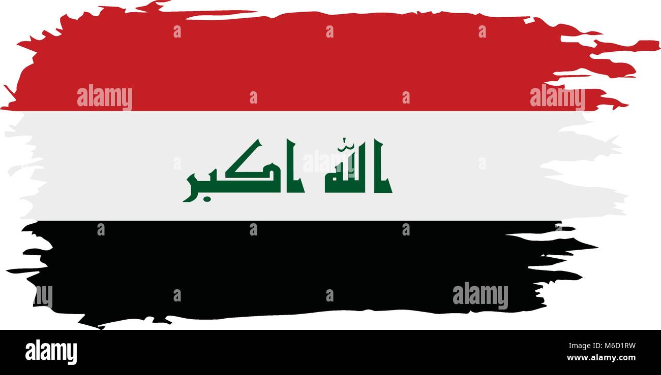 Iraqi flag, vector illustration Stock Vector Image & Art - Alamy