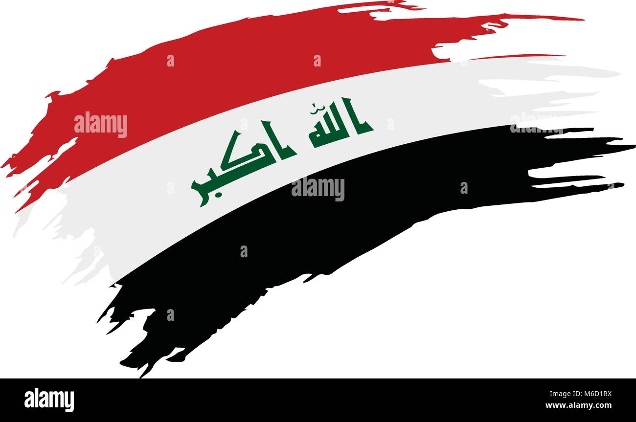 Iraqi flag, vector illustration Stock Vector Image & Art - Alamy