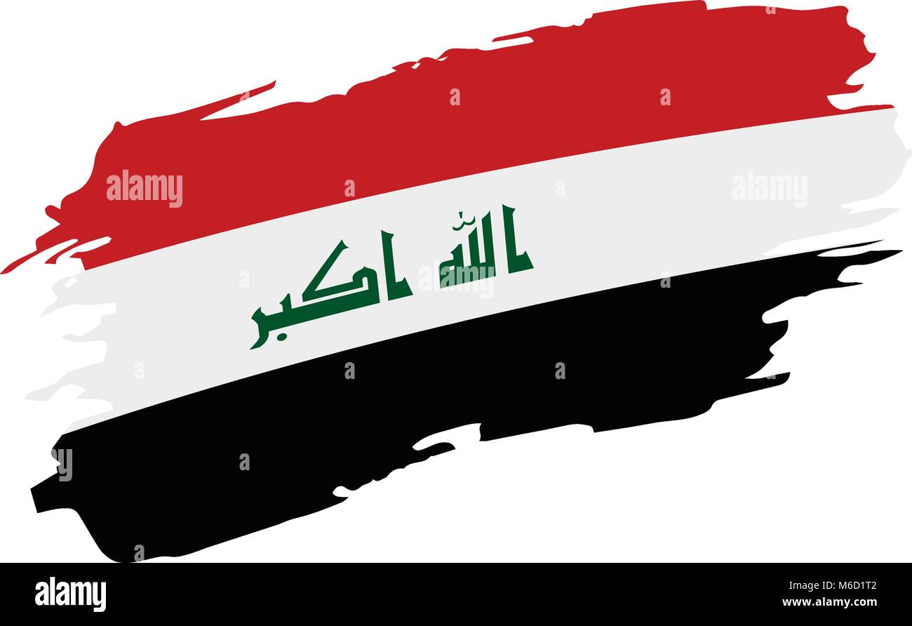 Iraqi flag, vector illustration Stock Vector Image & Art - Alamy