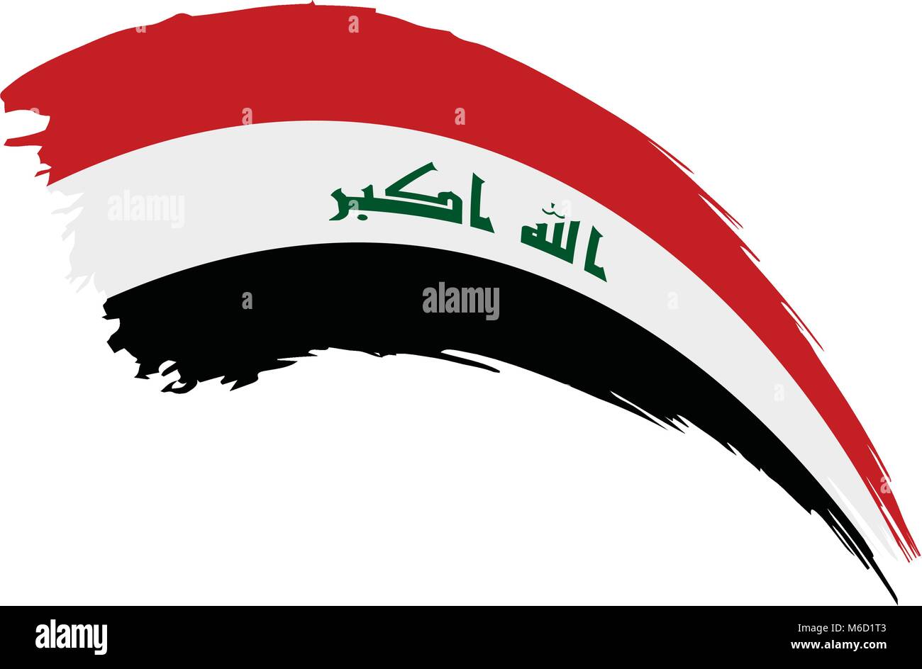 Iraqi flag, vector illustration Stock Vector Image & Art - Alamy