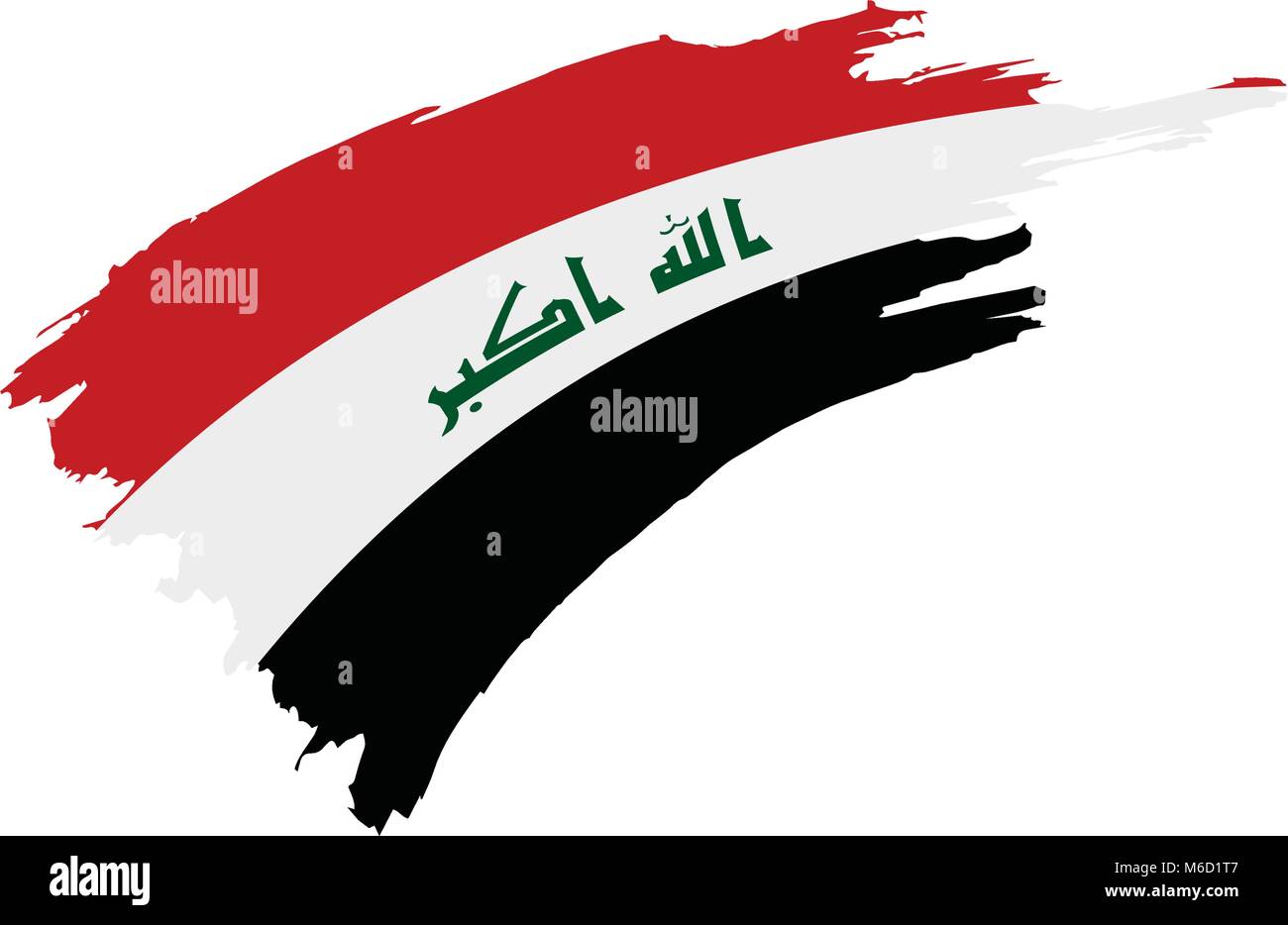 Iraqi flag, vector illustration Stock Vector Image & Art - Alamy