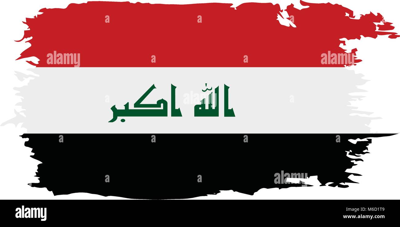 Iraqi flag, vector illustration Stock Vector Image & Art - Alamy