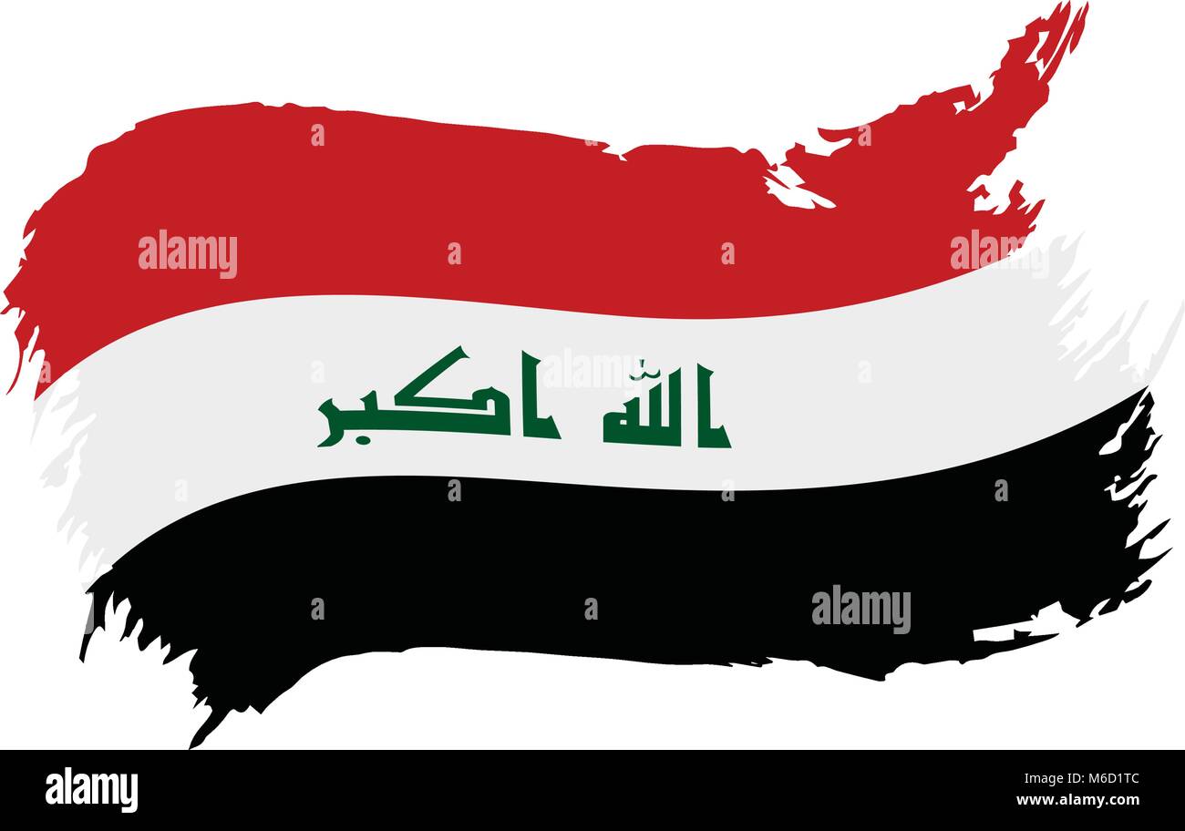 Iraqi flag, vector illustration Stock Vector Image & Art - Alamy