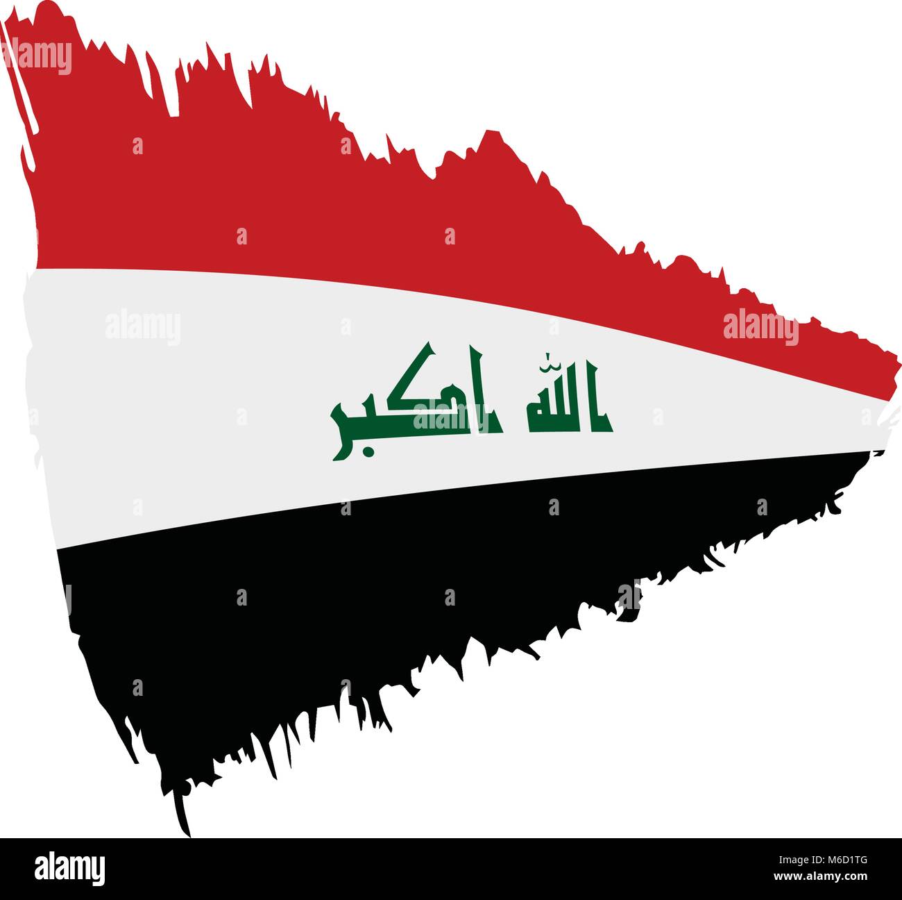 Iraqi flag, vector illustration Stock Vector Image & Art - Alamy