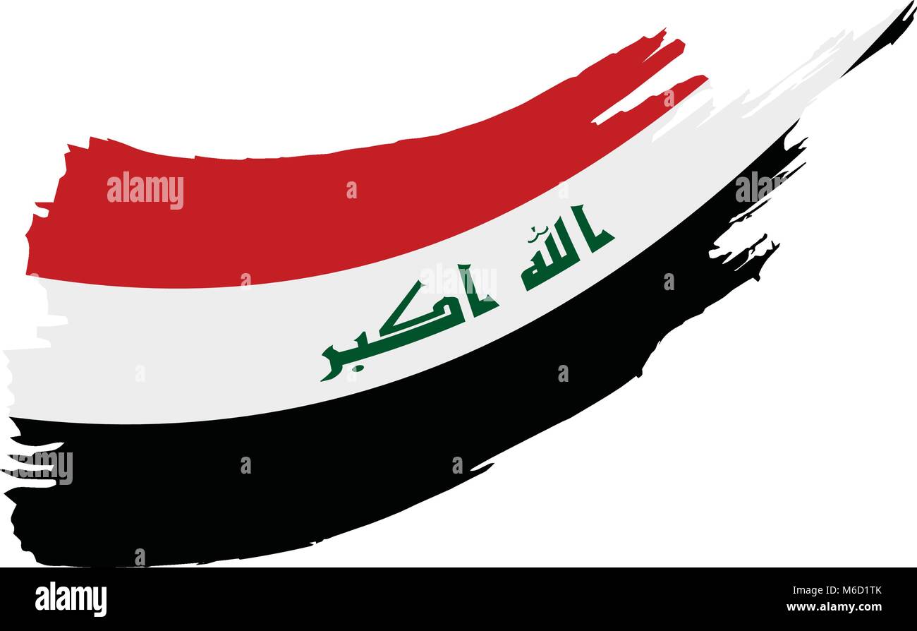 Iraqi flag, vector illustration Stock Vector Image & Art - Alamy