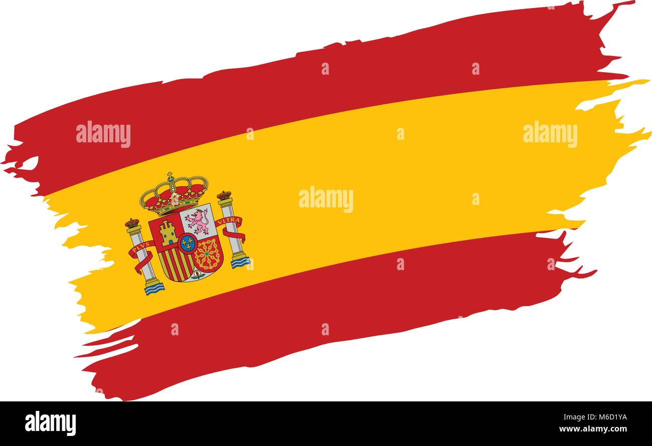 Drawing flag spain Cut Out Stock Images & Pictures - Alamy