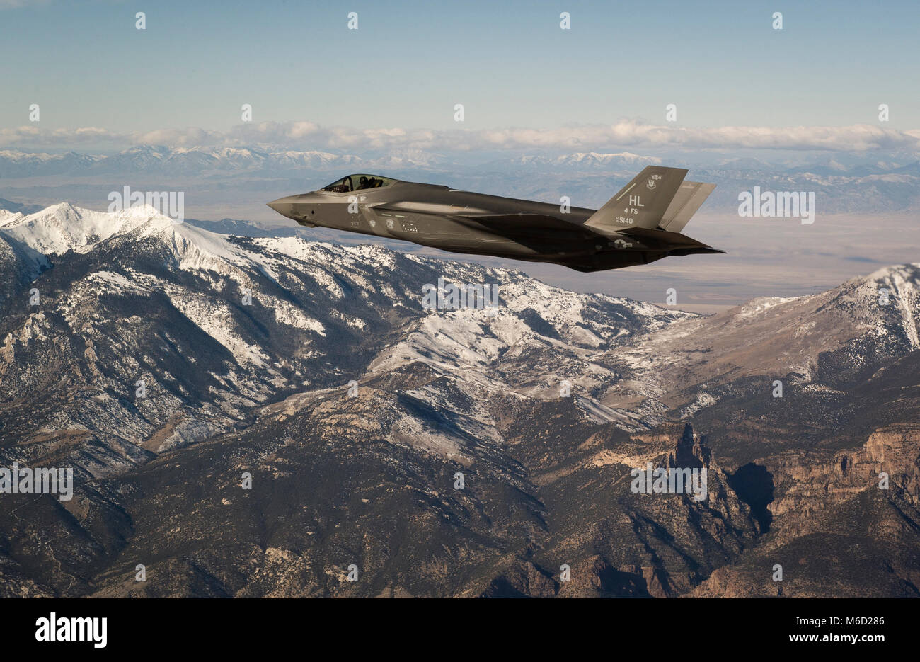 A U.S. Air Force F-35A Lightning II, assigned to the 4th Fighter ...