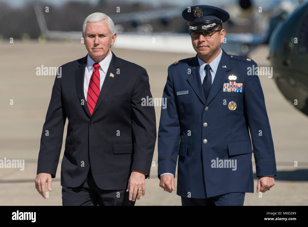 Maj. Jeremy Tobias, 89th Airlift Wing director of flightline protocol ...