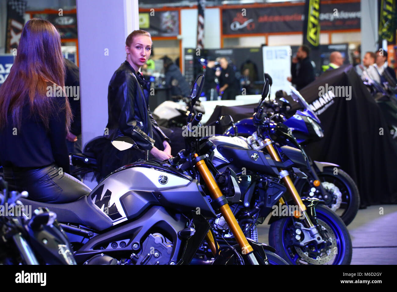 Nadarzyn, Poland, 2nd March 2018: Motorcyle Show opens at PTAK Expo ...