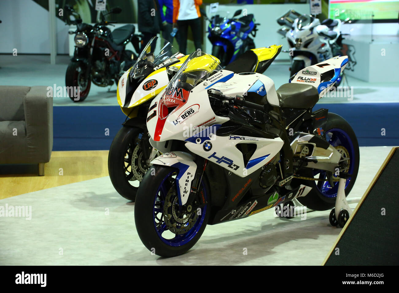 Nadarzyn, Poland, 2nd March 2018: Motorcyle Show opens at PTAK Expo ...