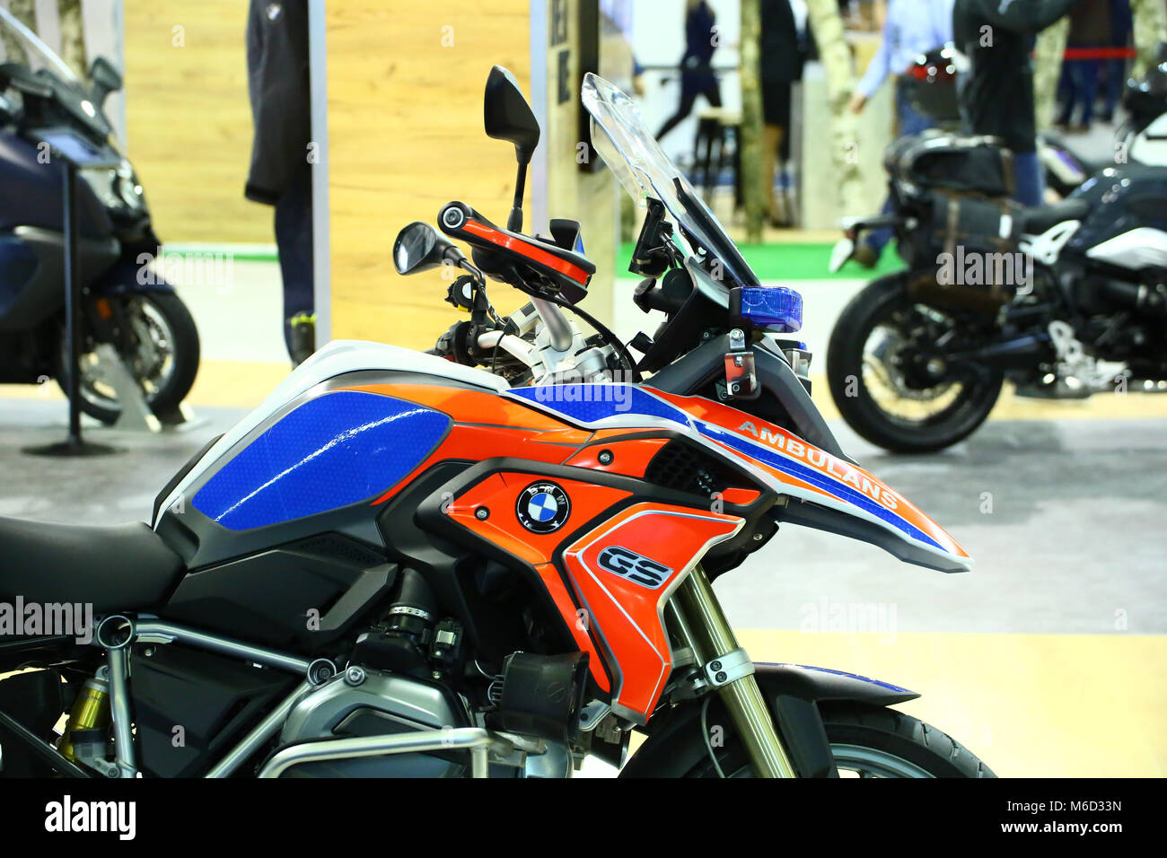 Nadarzyn, Poland, 2nd March 2018: Motorcyle Show opens at PTAK Expo ...