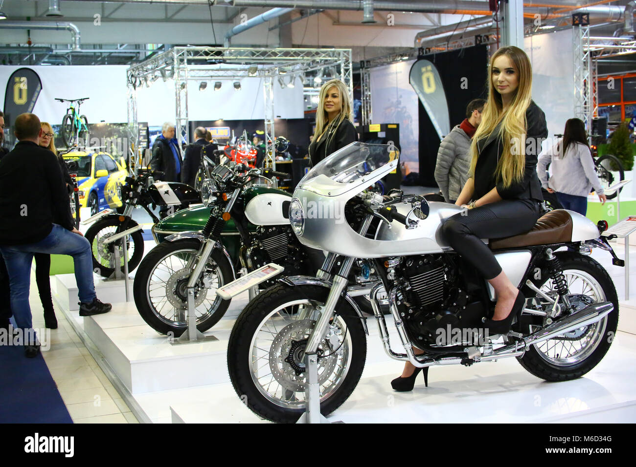 Nadarzyn, Poland, 2nd March 2018: Motorcyle Show opens at PTAK Expo ...