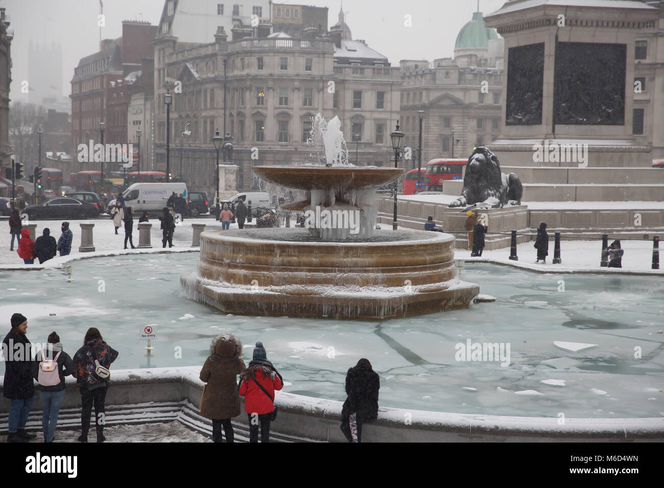 London, UK. 2nd Mar, 2018. As the cold weather continues there is more ...