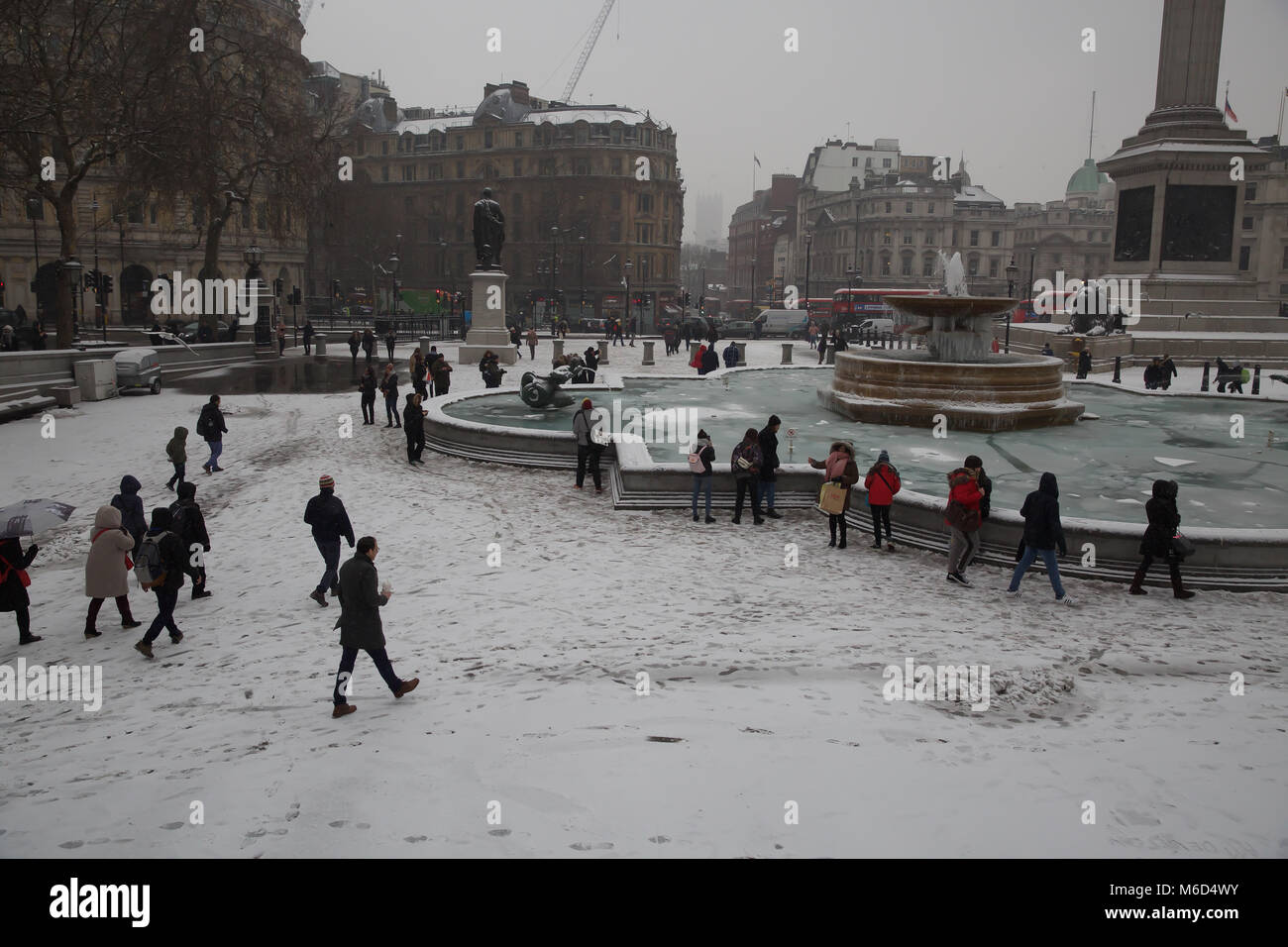 London, UK. 2nd Mar, 2018. As the cold weather continues there is more ...