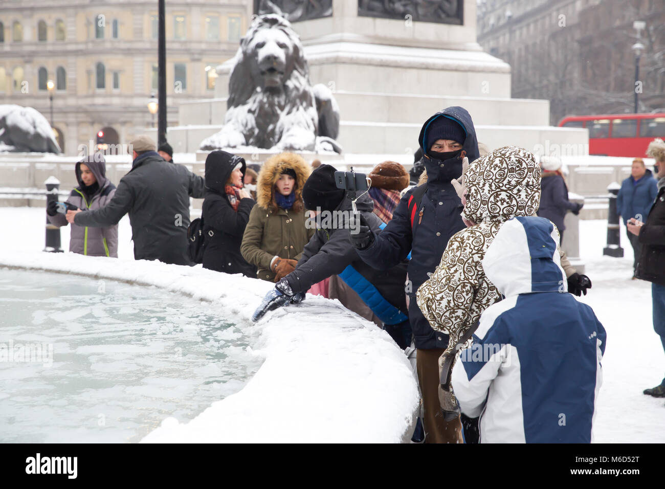 London, UK. 2nd Mar, 2018. As the cold weather continues there is more ...