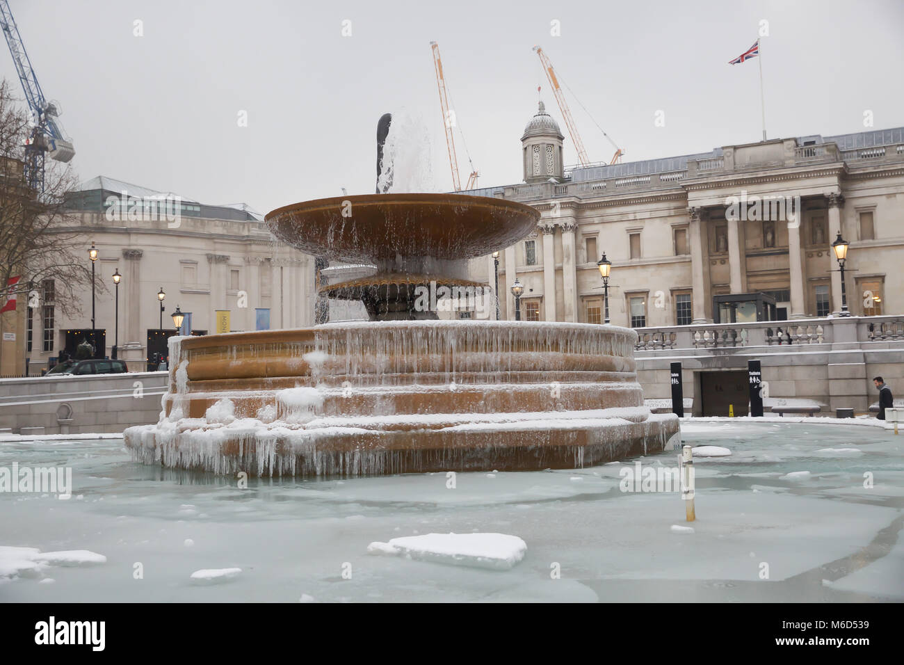 London, UK. 2nd Mar, 2018. As the cold weather continues there is more ...