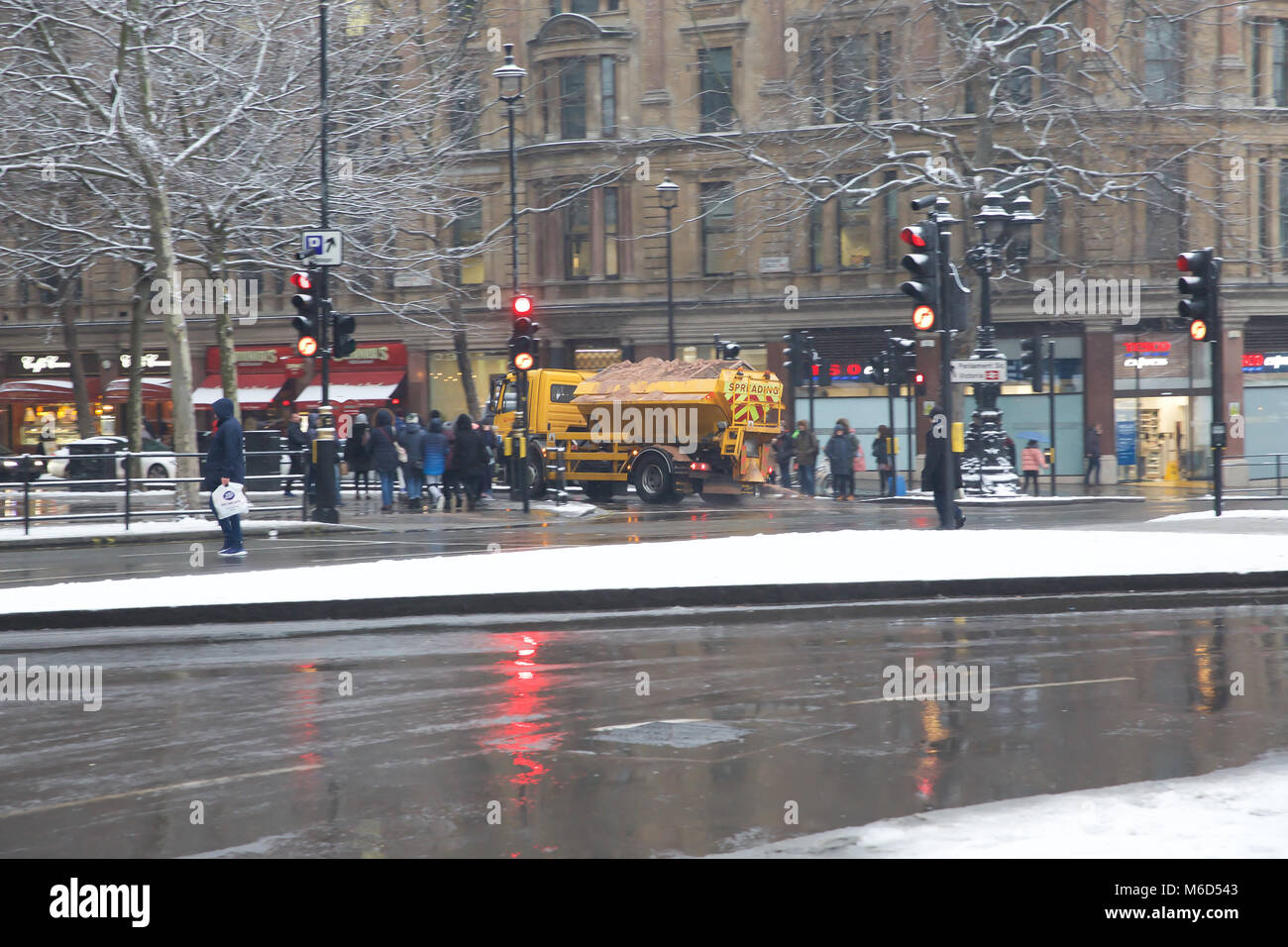 London, UK. 2nd Mar, 2018. As the cold weather continues there is more ...