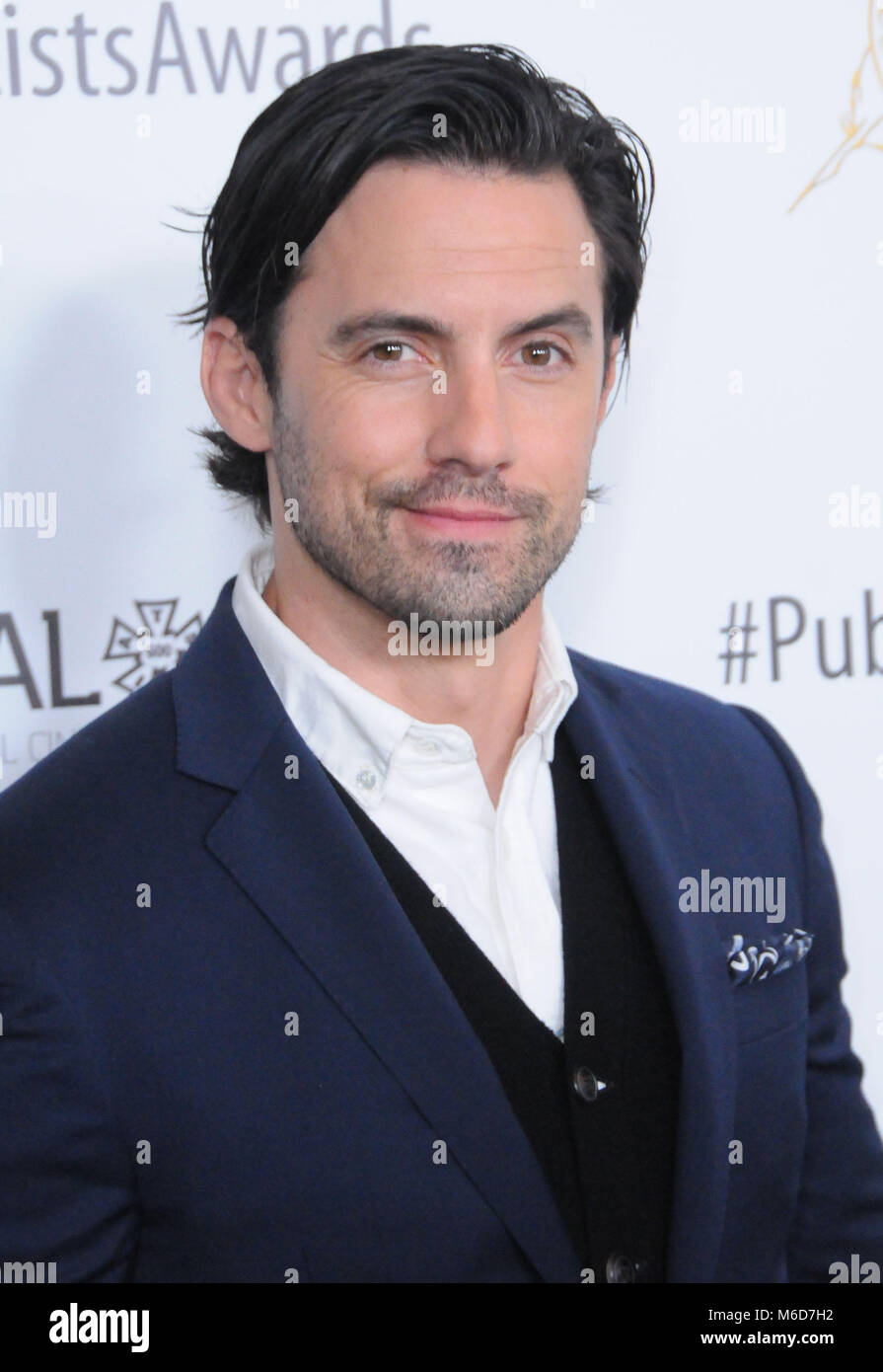 Beverly Hills, California, USA. 2nd March, 2018. Actor Milo Ventimiglia ...
