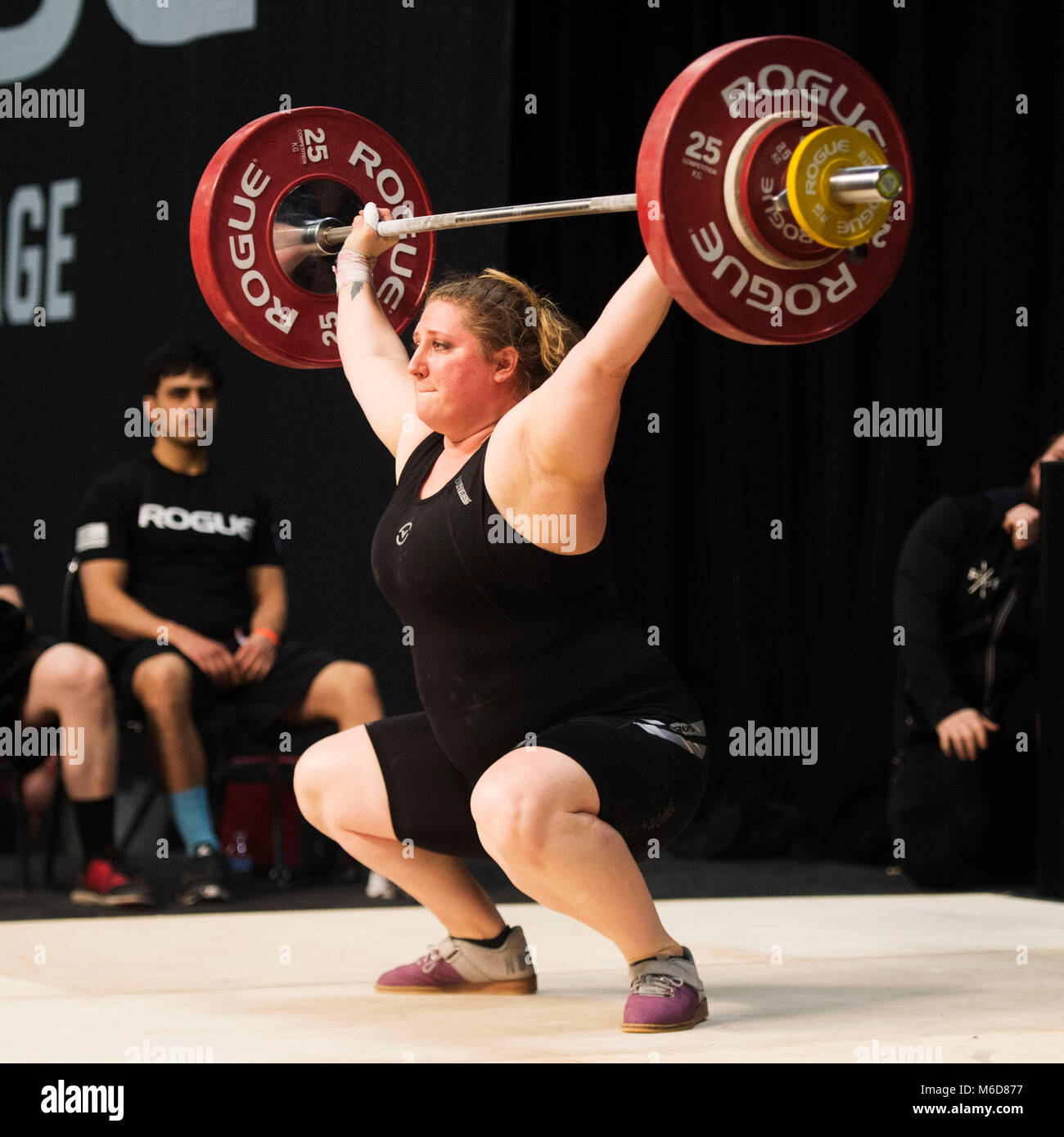 Columbus, Ohio, USA. 2 March, 2018. Shannon Beasley competes in the ...
