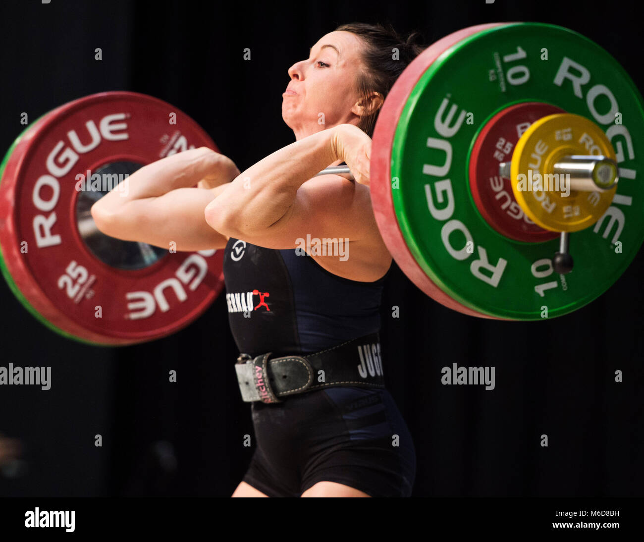 Columbus, Ohio, USA. 2 March, 2018. Alyssa Ritchey competes in the ...