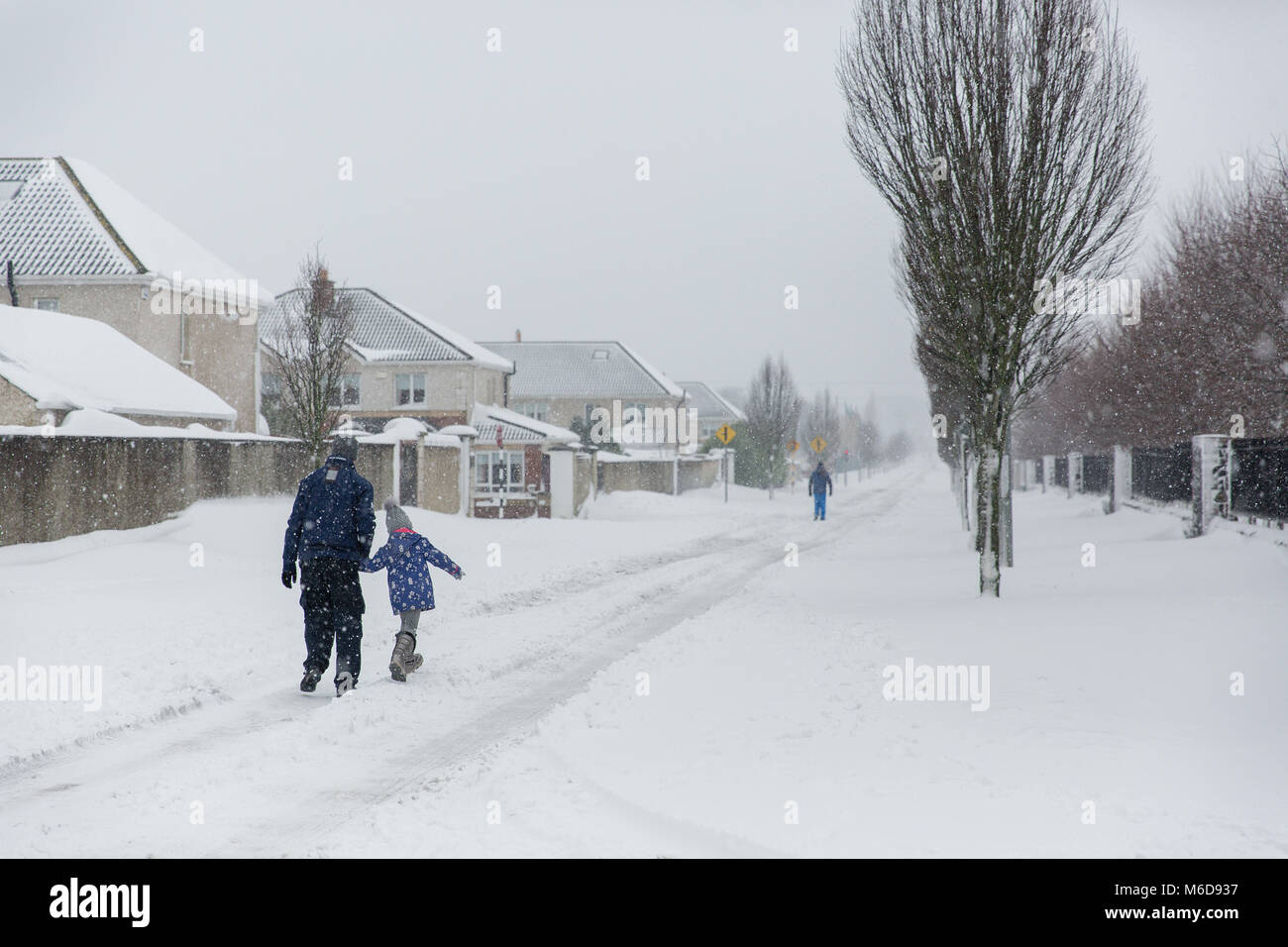 Celbridge, Kildare, Ireland. 02 Mar 2018: Ireland weather. Storm Emma ...