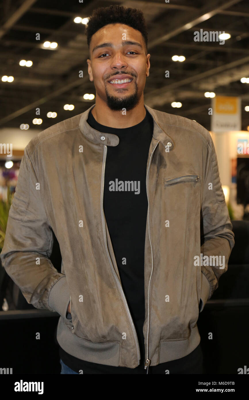 Excel centre London uk 2/3/2018 Jordan Banjo star of Diversity and ...