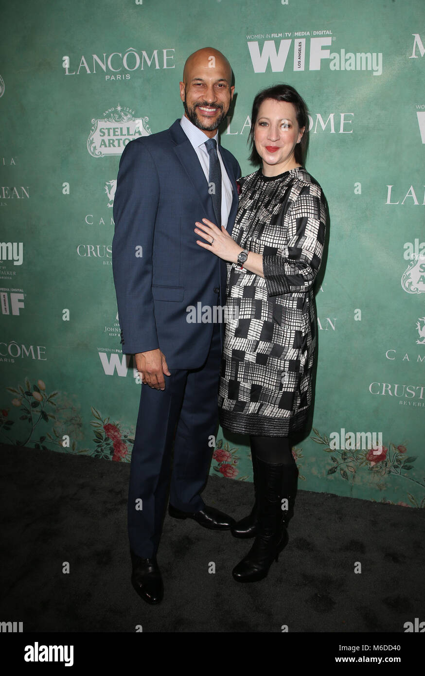 BEVERLY HILLS, CA - MARCH 2: Keegan-Michael Key, Elisa Key, at the 11th ...