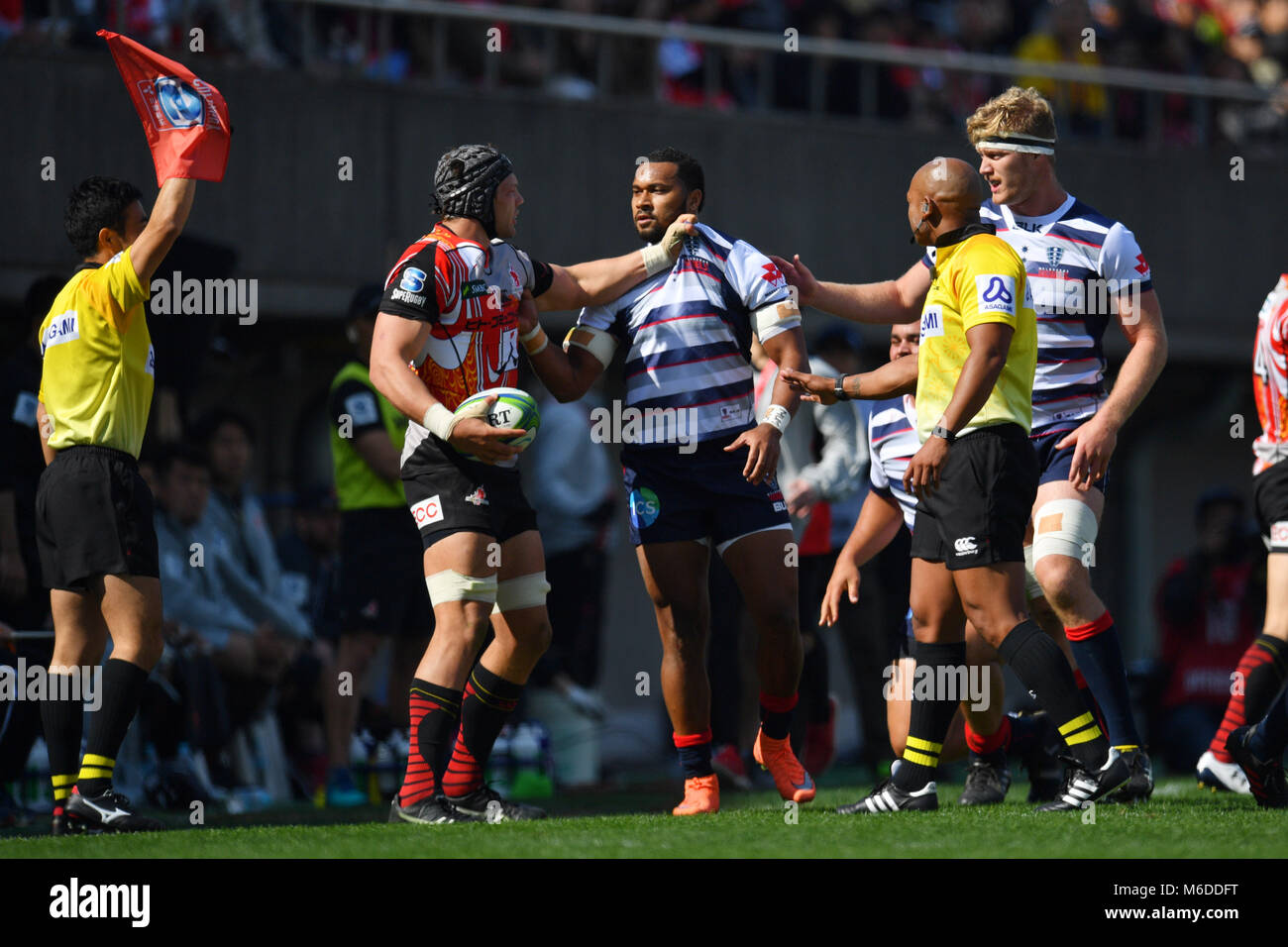 Tokyo, Japan. 3rd Mar, 2018. (L-R) Pieter Lappies Labuschagne ...