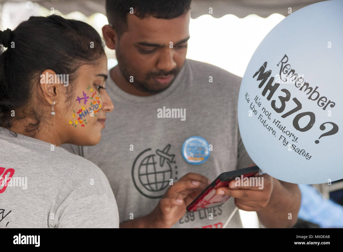 Kuala Lumpur, KL, Malaysia. 3rd Mar, 2018. A visitor seen after taking ...