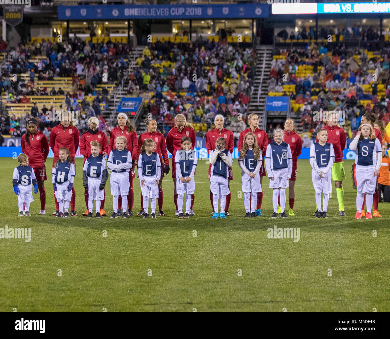 US Women starting line up Stock Photo - Alamy