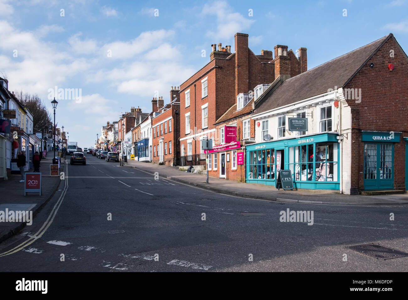 Lymington high street shops in hi-res stock photography and images - Alamy