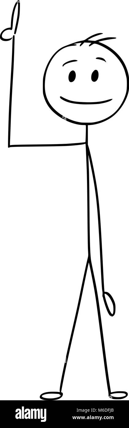 Male figure hand up Stock Vector Images - Alamy