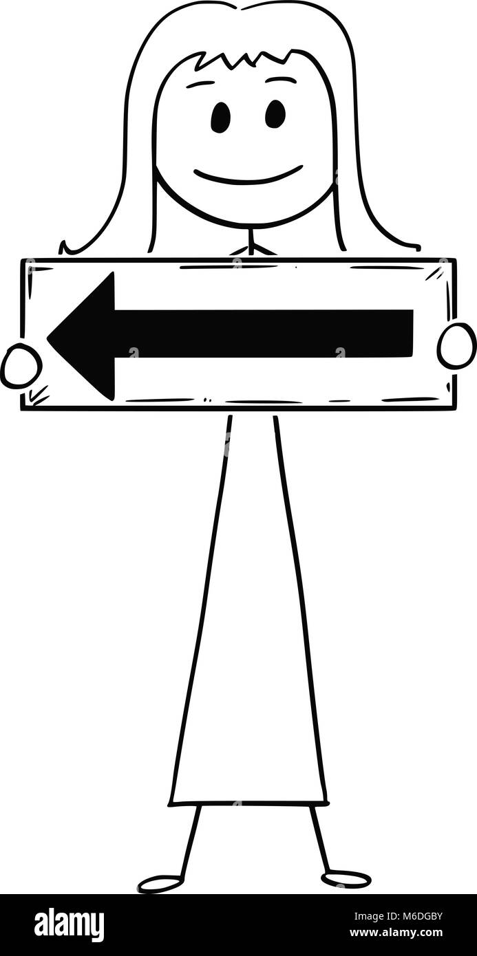 Cartoon man pointing way hi-res stock photography and images - Alamy