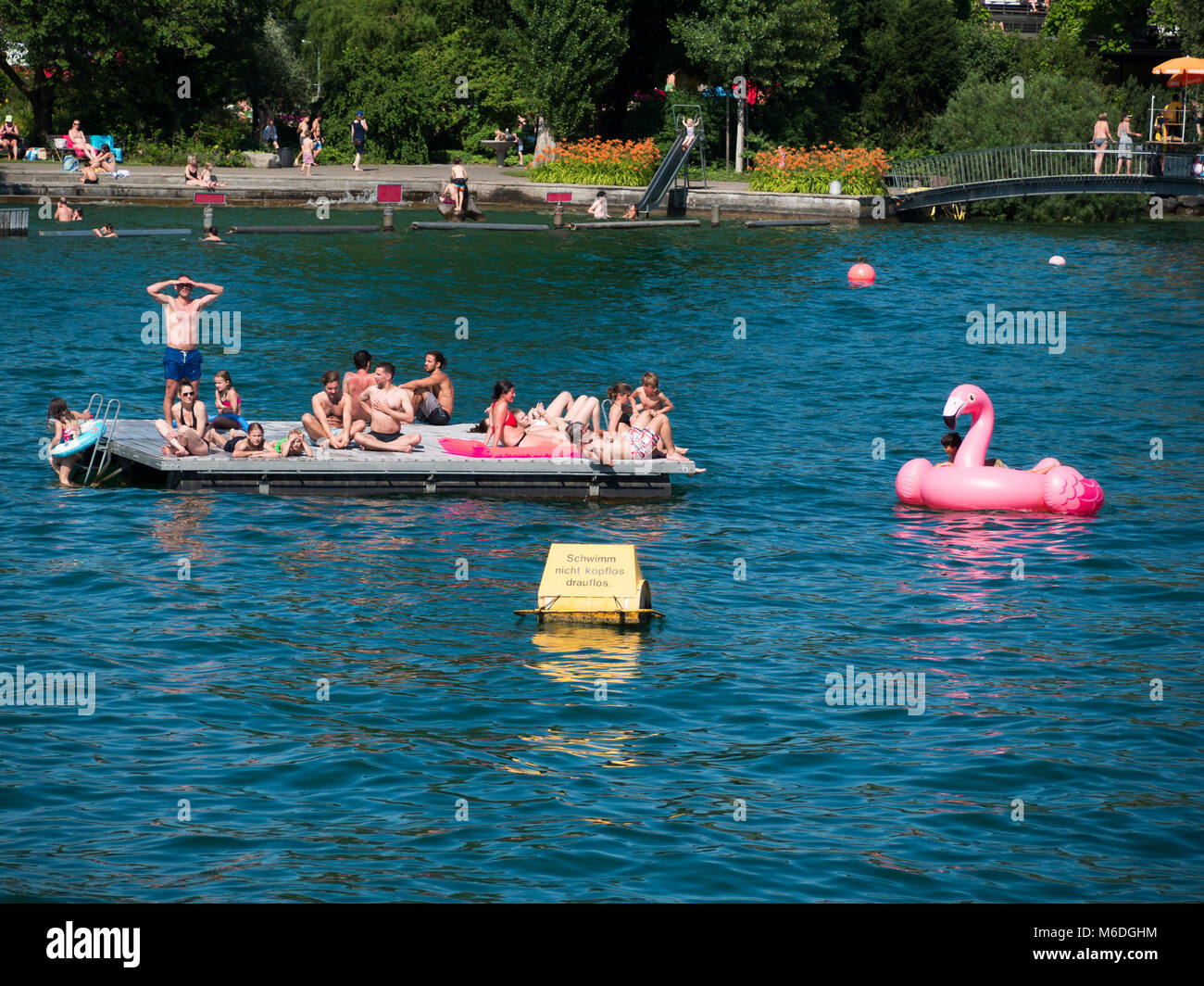 Lakeside sunbathing hi-res stock photography and images - Alamy