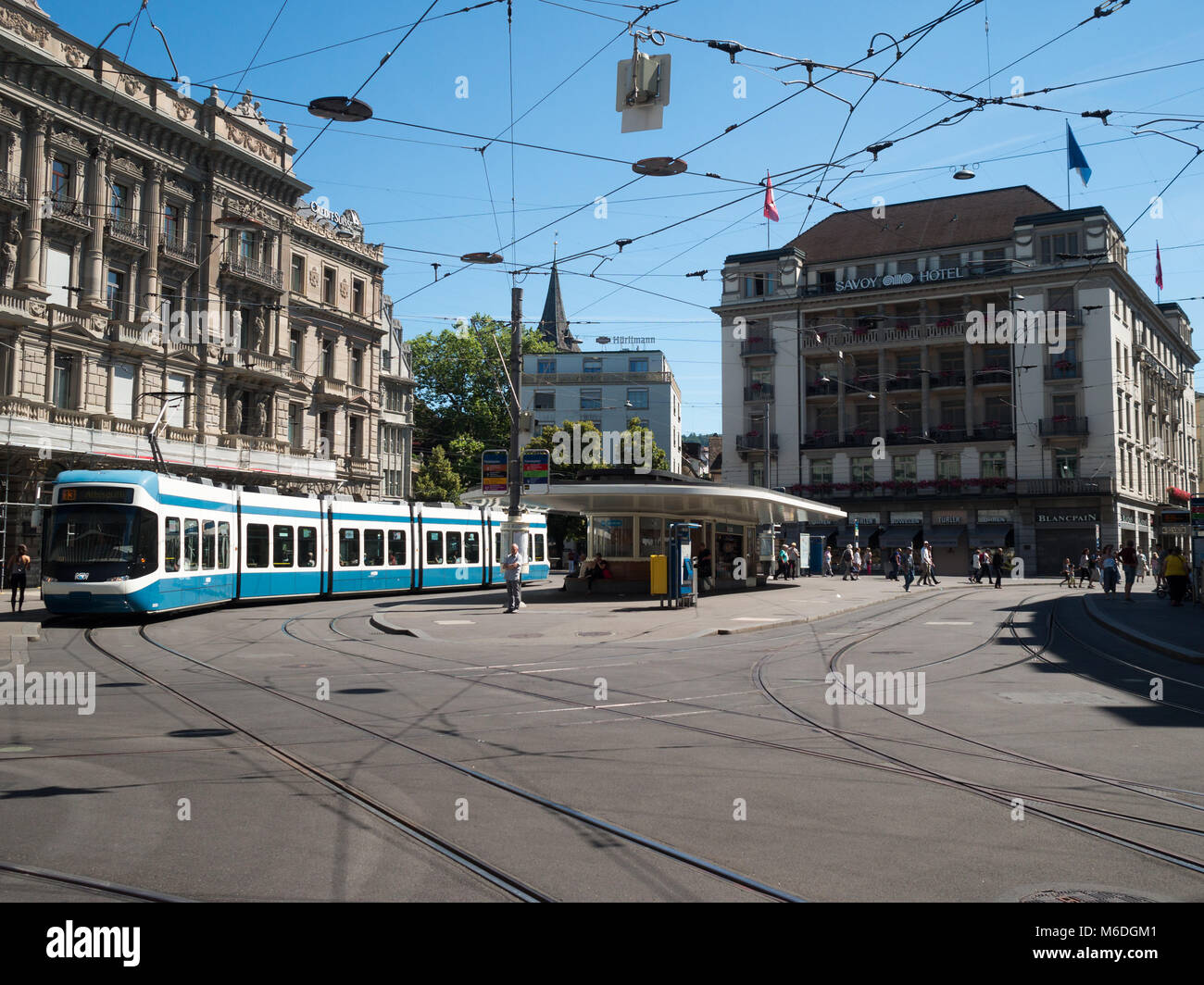 Trams zurich switzerland hi-res stock photography and images - Alamy