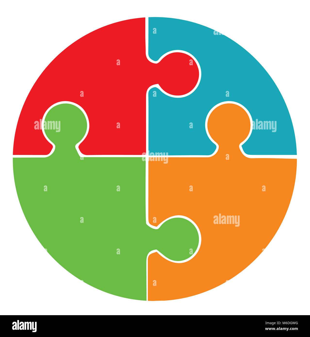 Illustration art of a puzzle logo with isolated background Stock Photo ...