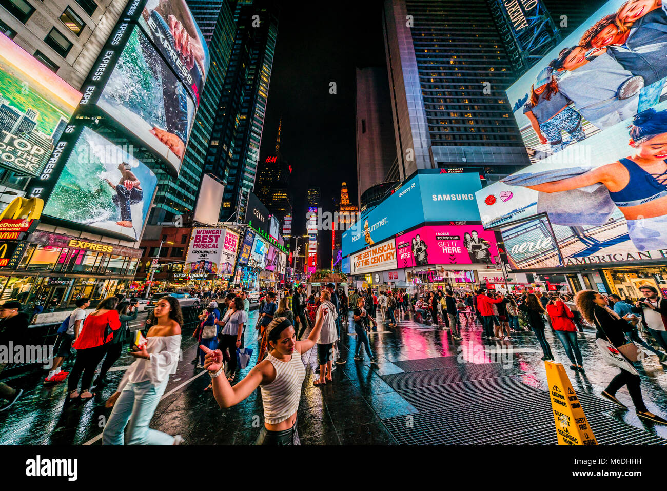 Times Square Theater District Manhattan New York, New York, USA Stock ...